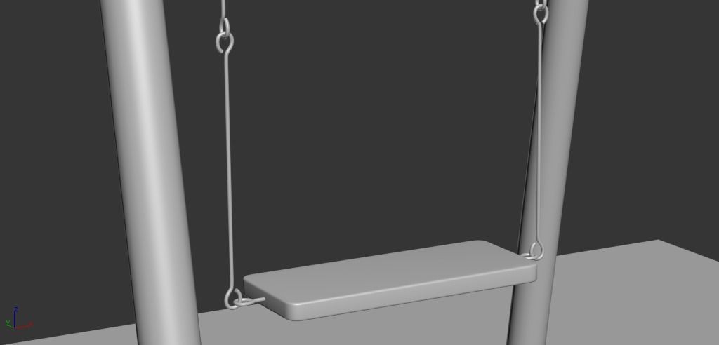 Swing Jhoola free 3D model animated rigged | CGTrader