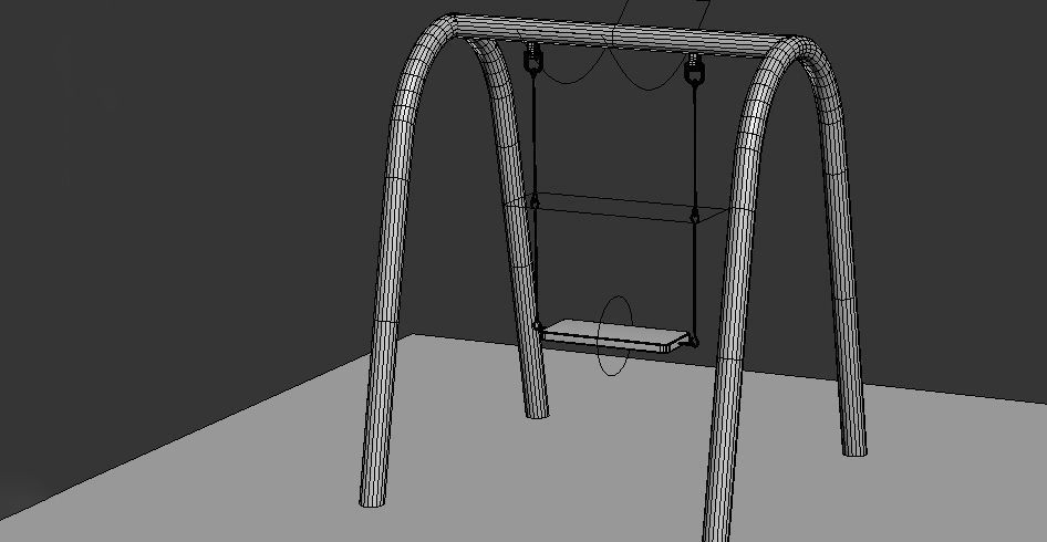 Swing Jhoola free 3D model animated rigged | CGTrader