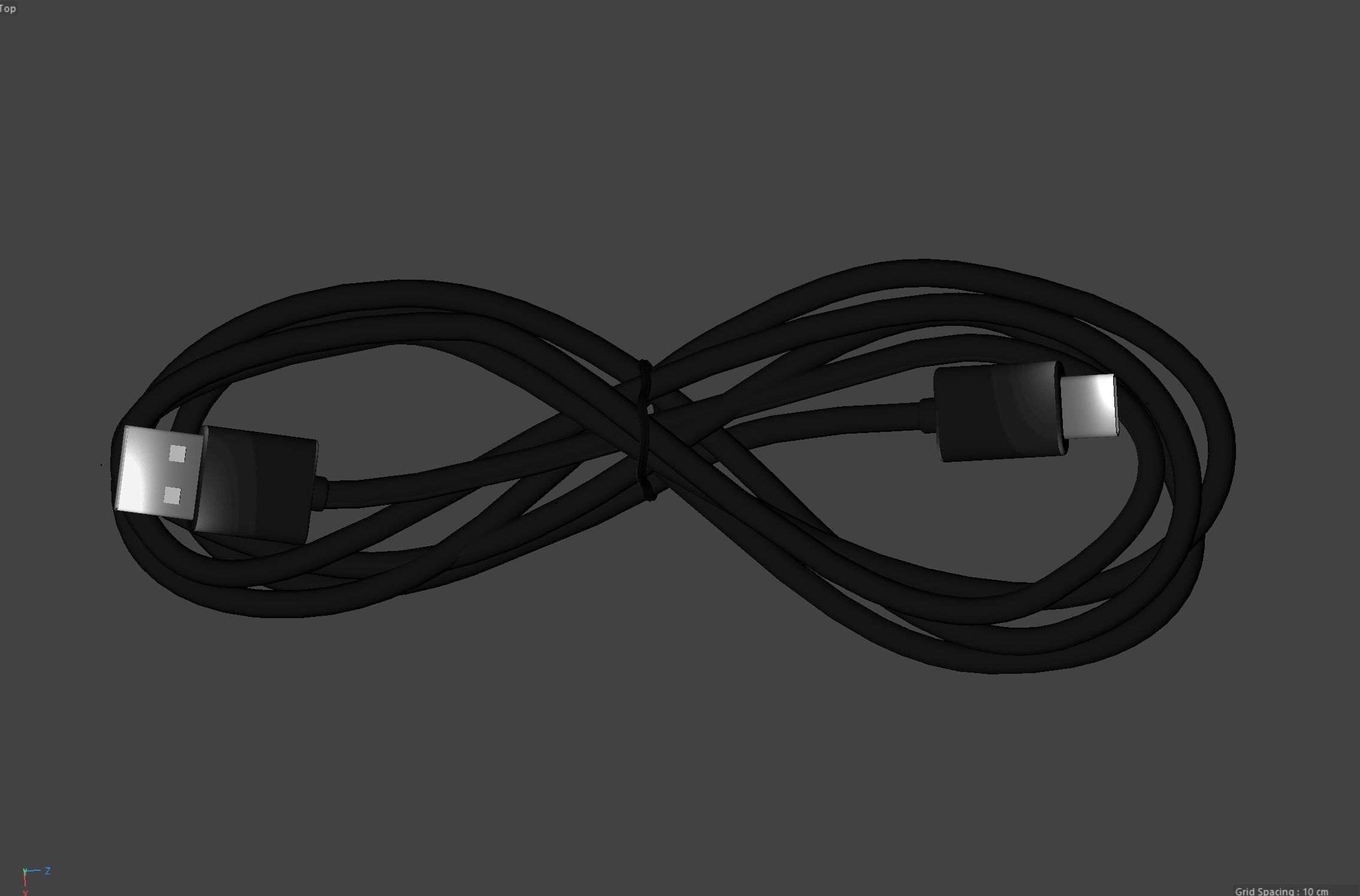 FREE USB-C Charging Cable free 3D model | CGTrader