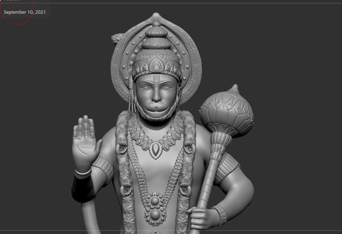 Hanuman 3D model 3D printable | CGTrader