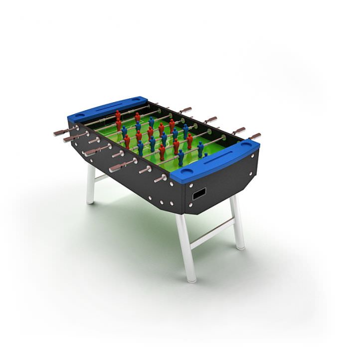 Game Table Football 3D model | CGTrader