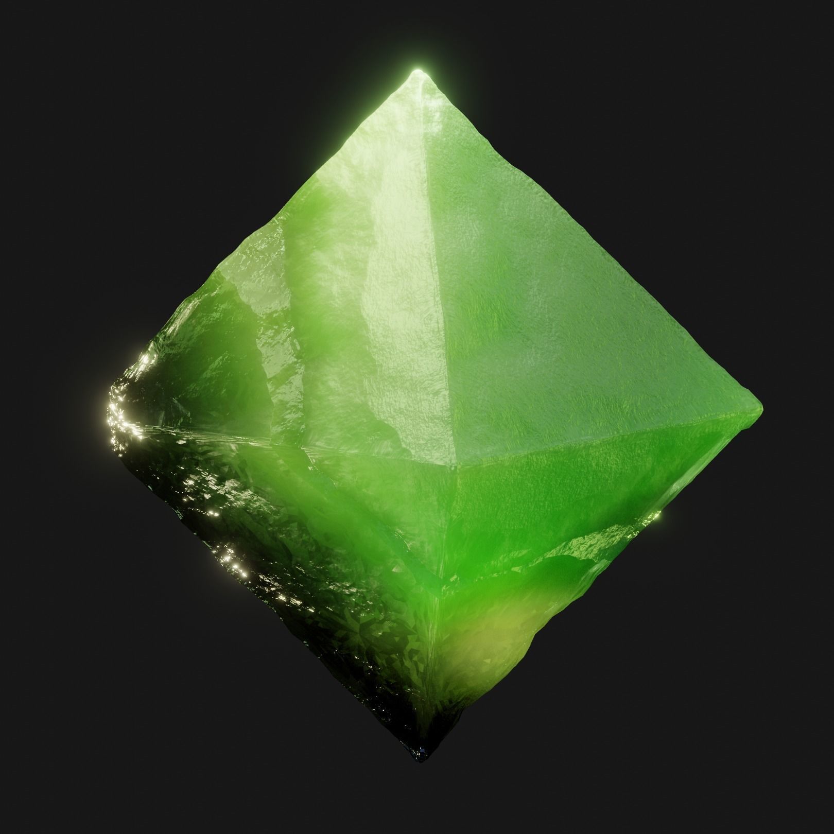 3D model Fluorite Octahedron VR / AR / low-poly | CGTrader