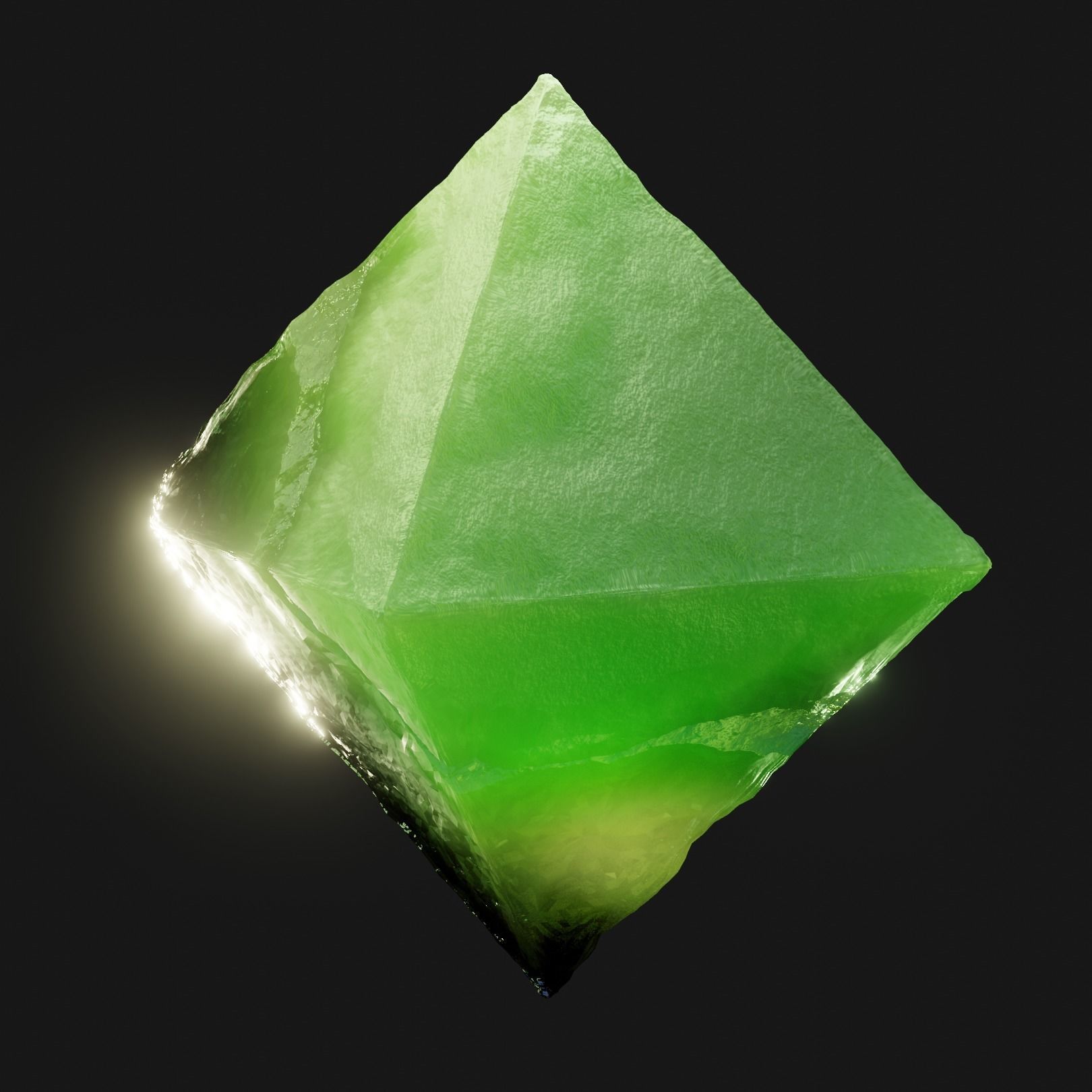 3D model Fluorite Octahedron VR / AR / low-poly | CGTrader