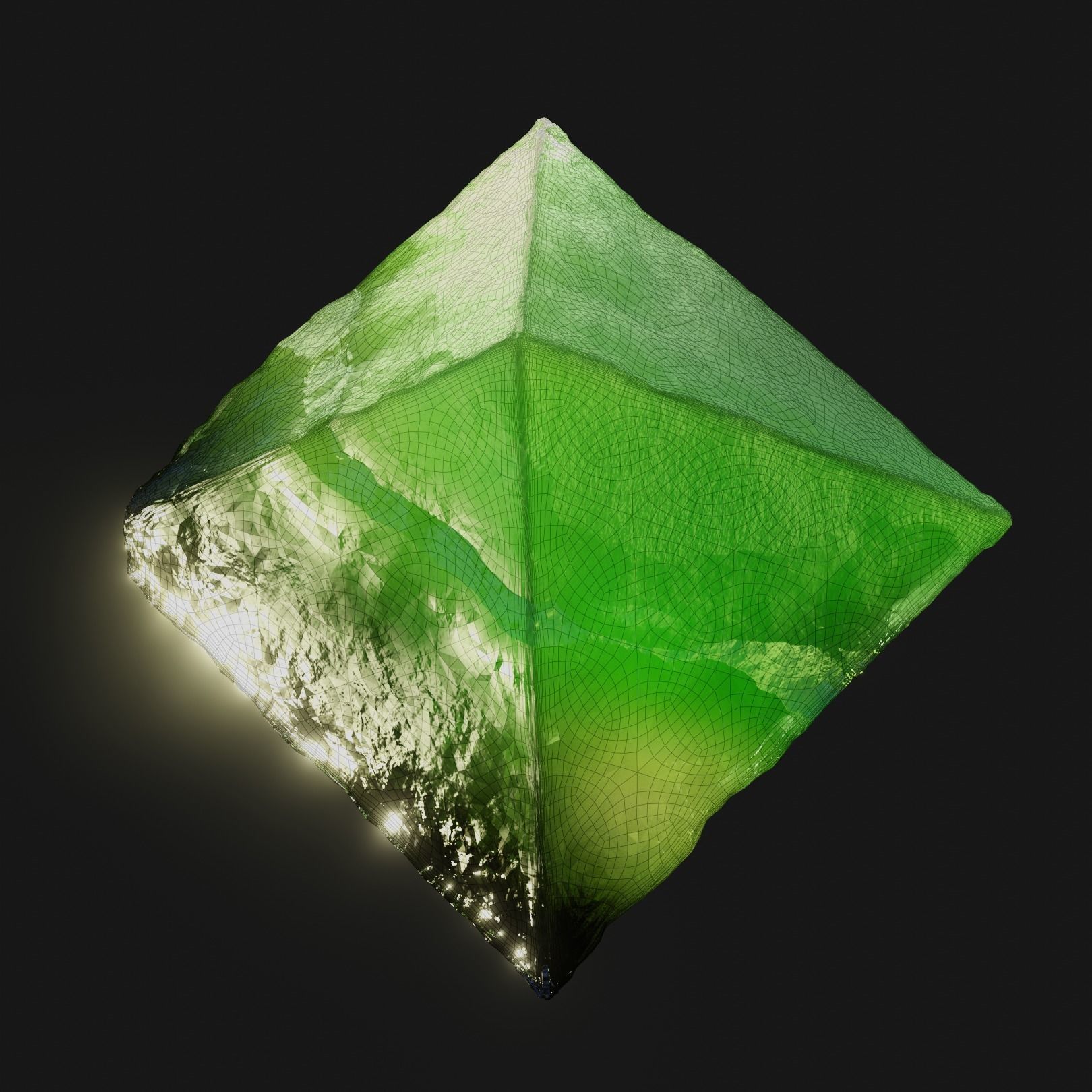 3D model Fluorite Octahedron VR / AR / low-poly | CGTrader