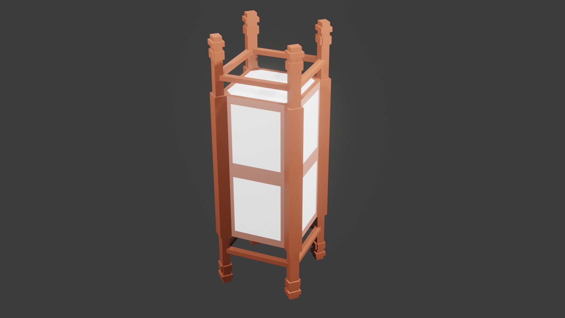 Low Poly japanese lamp model free VR / AR / low-poly 3D model | CGTrader