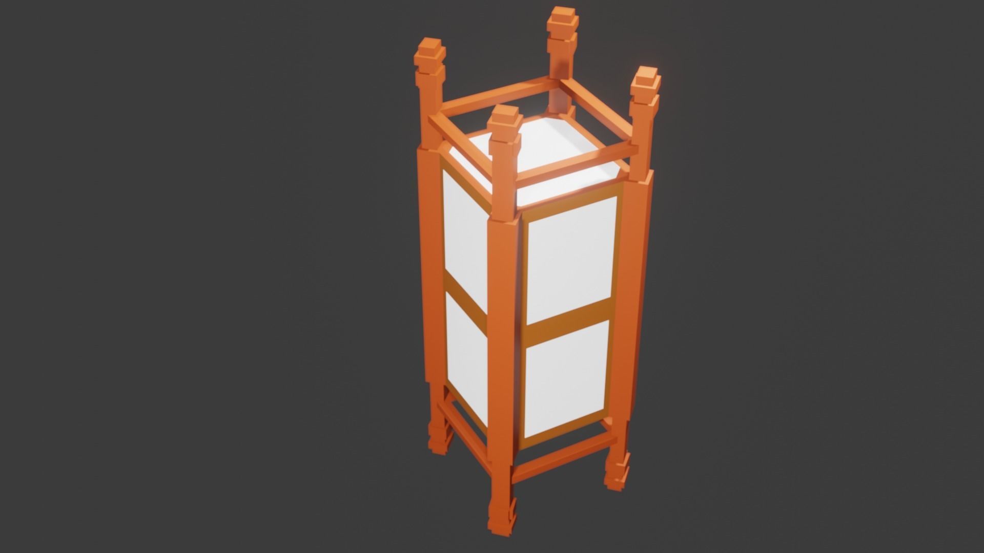 Low Poly japanese lamp model free VR / AR / low-poly 3D model | CGTrader