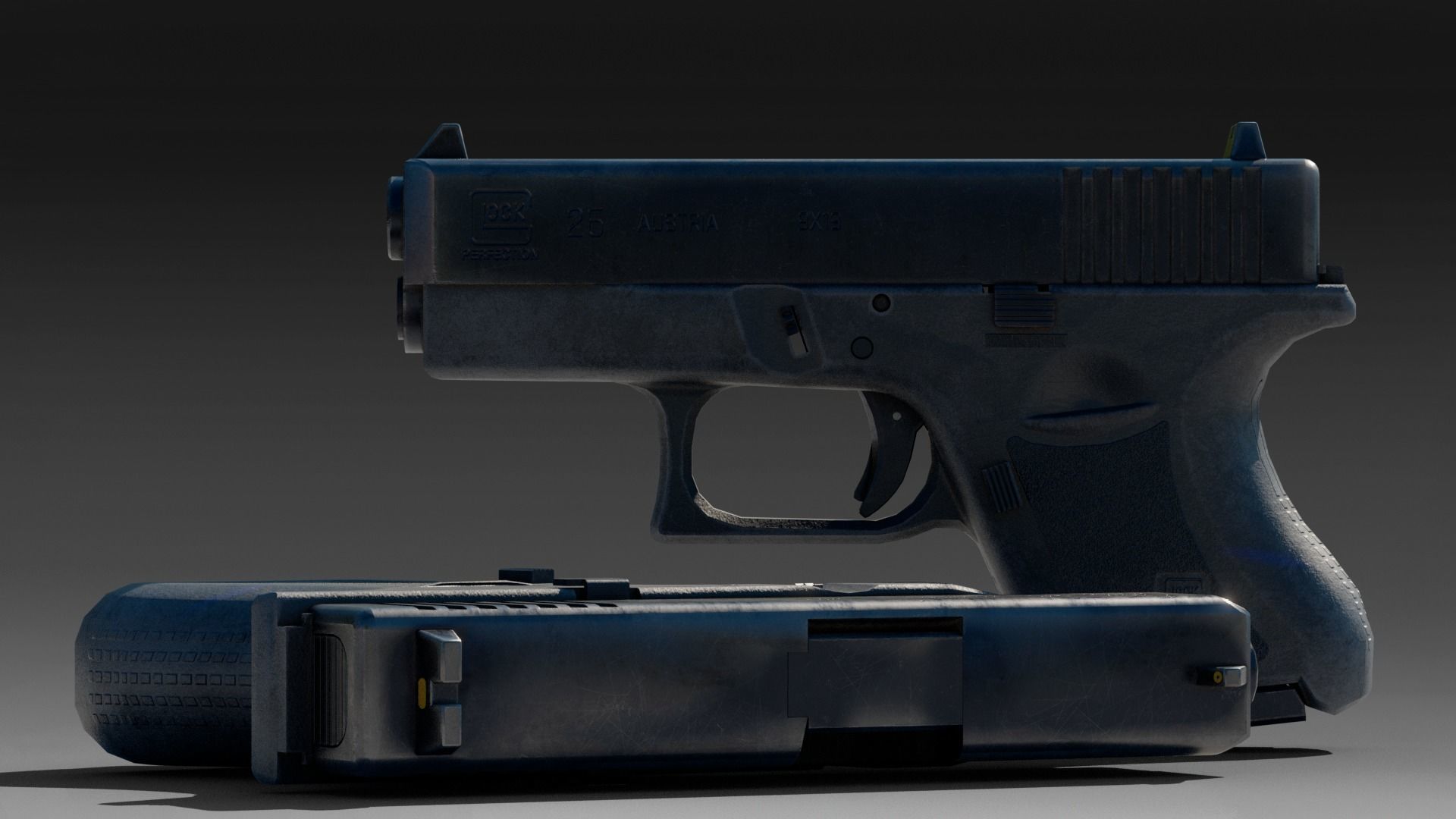 3D model Glock 26 VR / AR / low-poly rigged | CGTrader