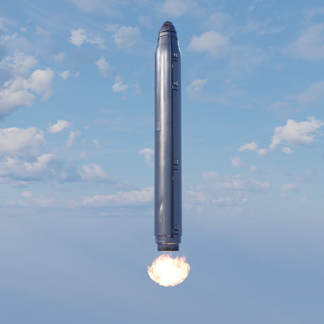 3D model Russian Nuclear Rocket VR / AR / low-poly | CGTrader