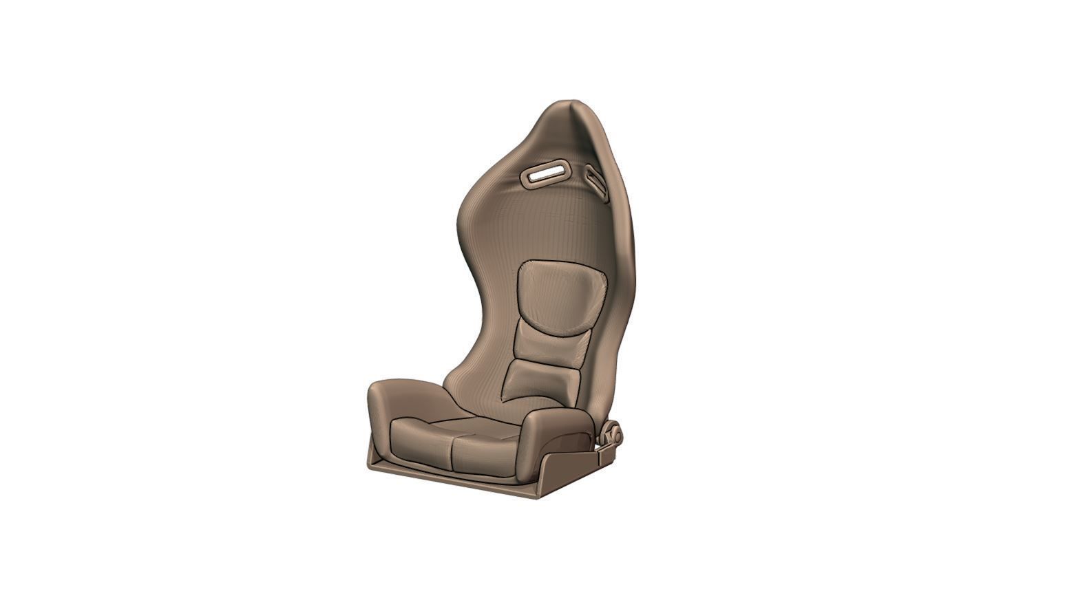 Bucket seat 3D model 3D printable | CGTrader