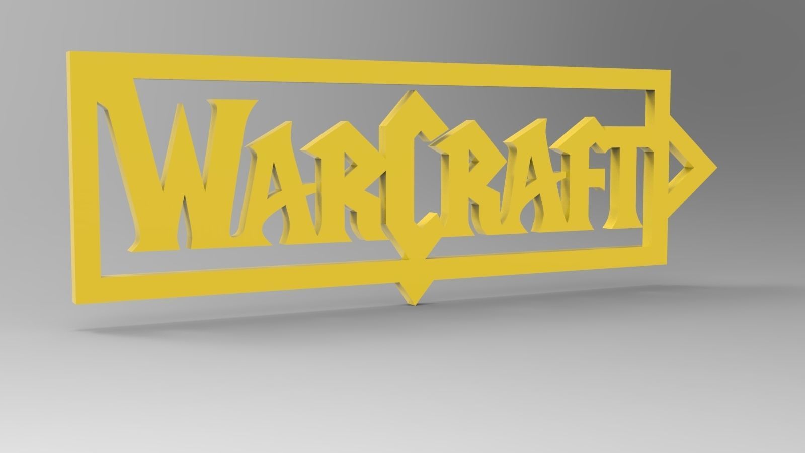 Warcraft Logo 3D model | CGTrader