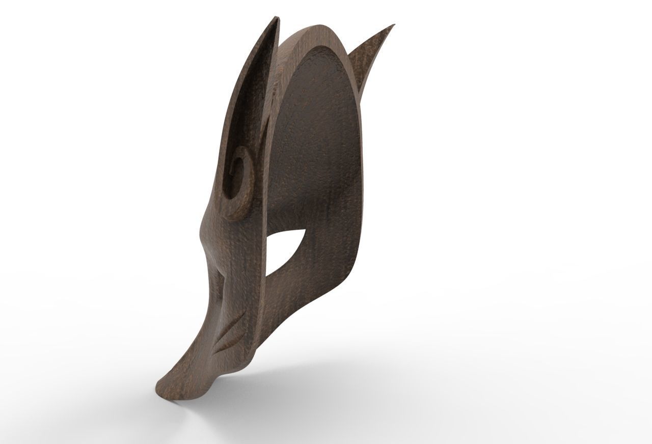 Japanese fox mask 3D model | CGTrader
