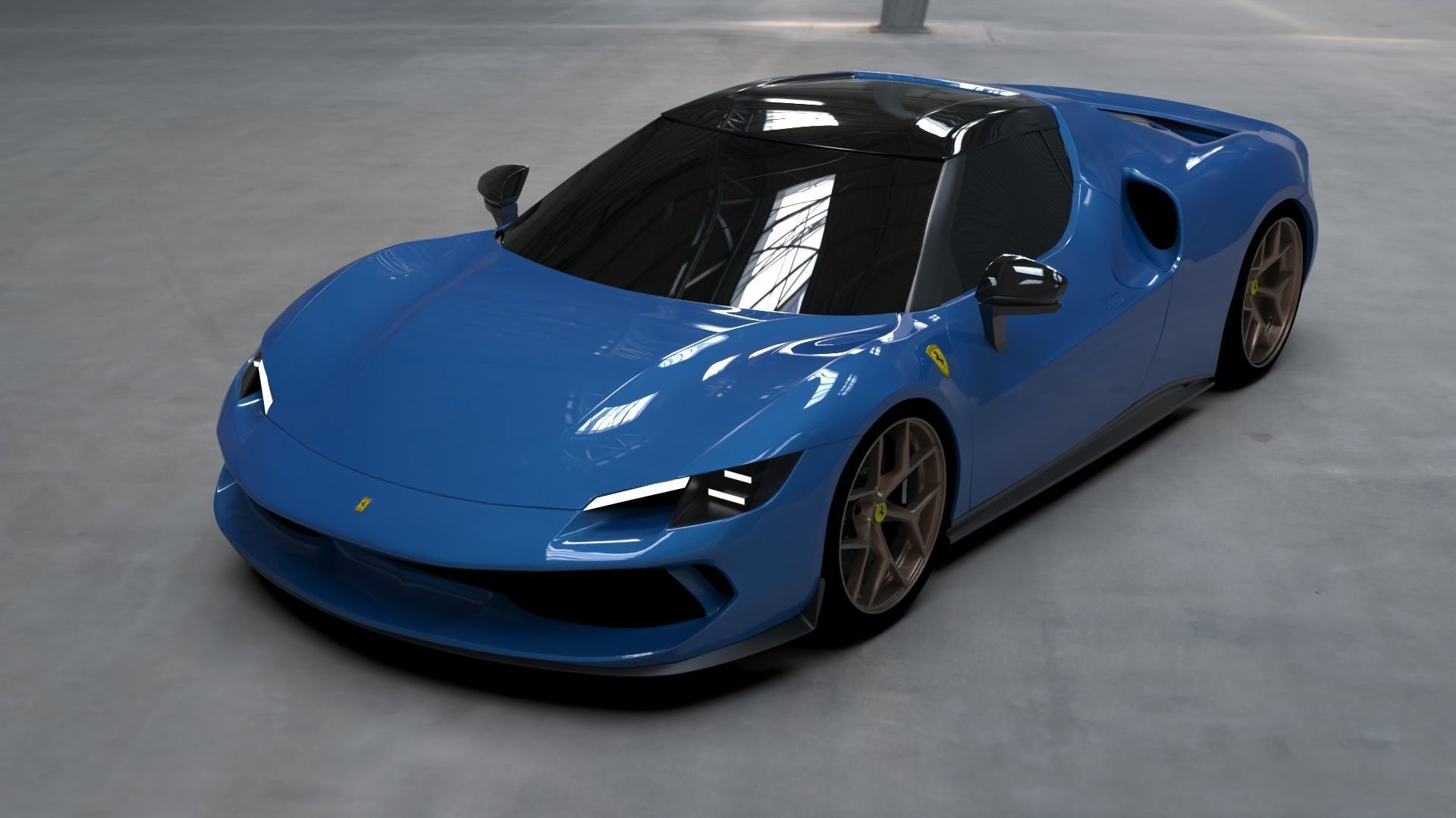 3D model Ferrari 296 GTB VR / AR / low-poly | CGTrader