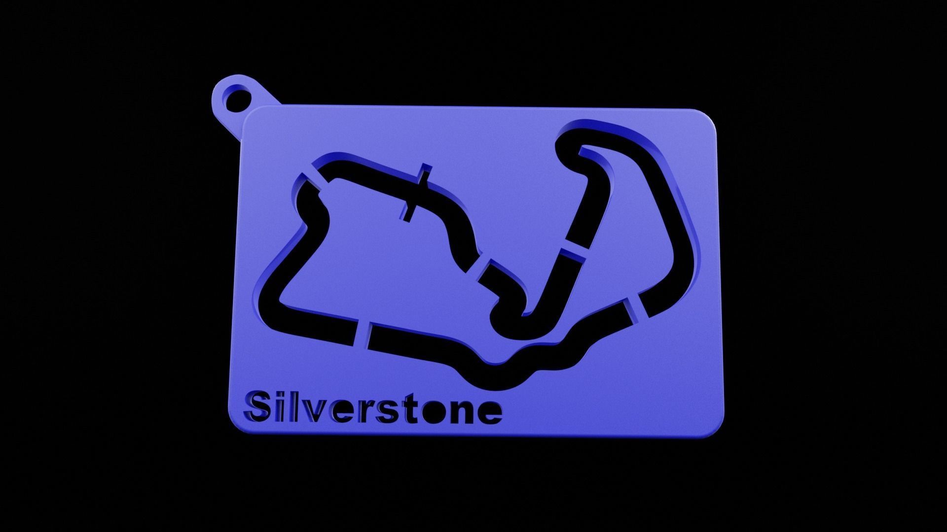 Track Formula 1 keychains Silverstone Print3d - Blender 3d free 3D ...