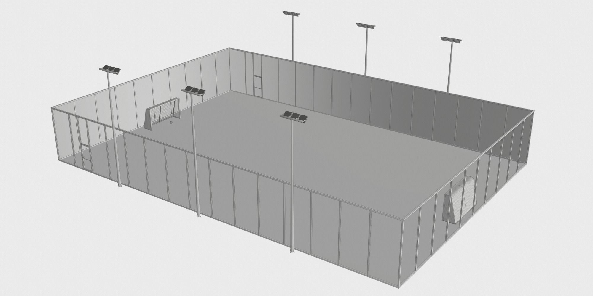 Soccer football field BLENDER 3D Model Cycles 3D model | CGTrader