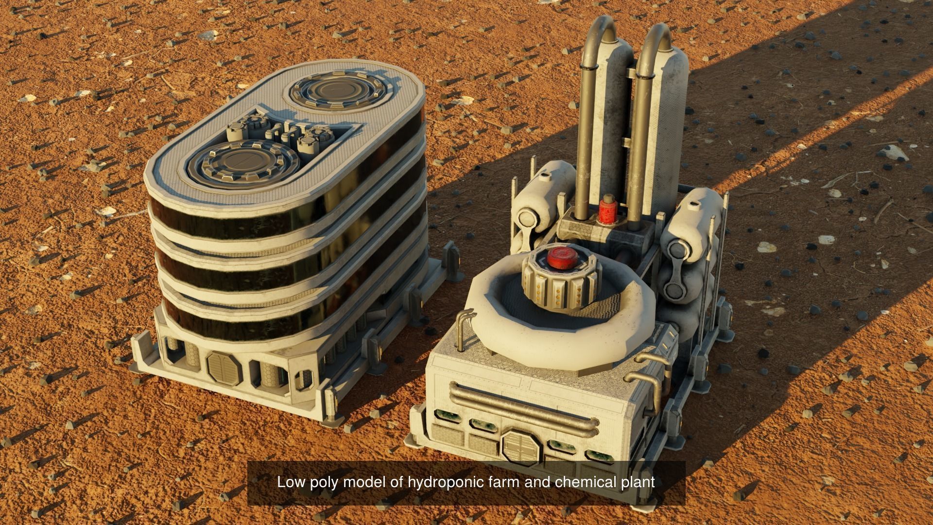 3D Model Collection Low poly alien colony VR / AR / low-poly | CGTrader