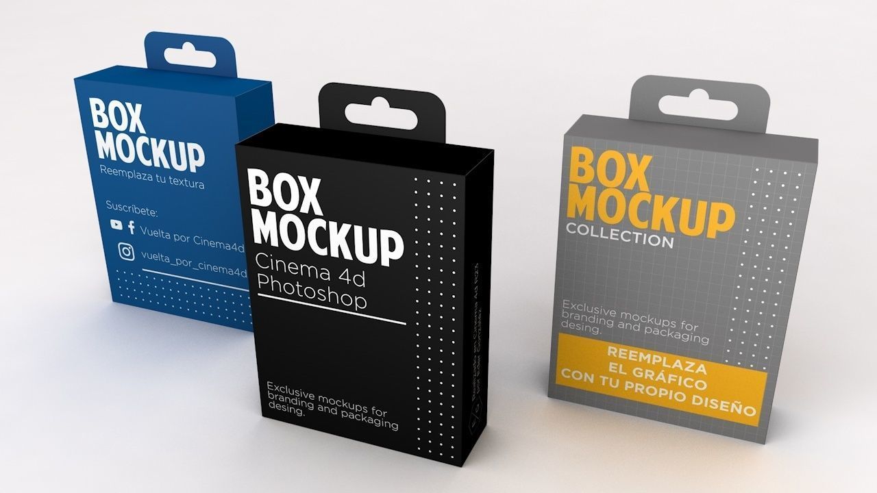 Box Mockup 3D model animated | CGTrader
