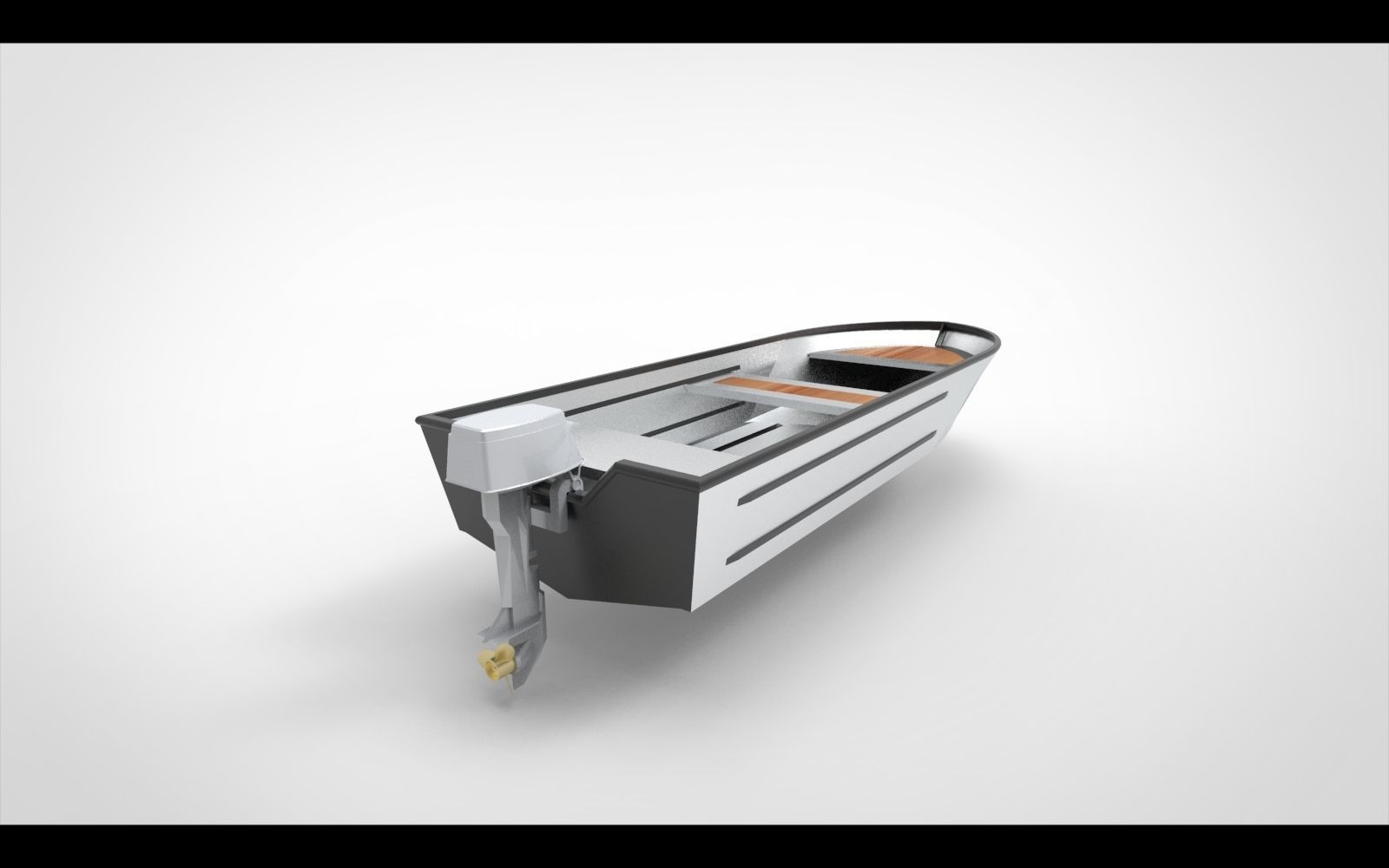 Aluminium Boat 3D model | CGTrader