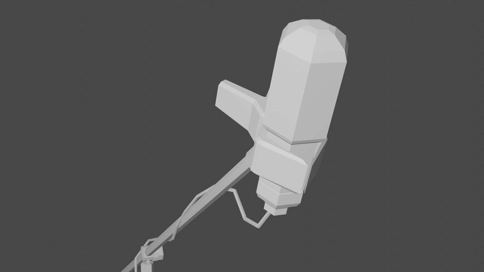Microphone Stand with Microphone free VR / AR / low-poly 3D model ...