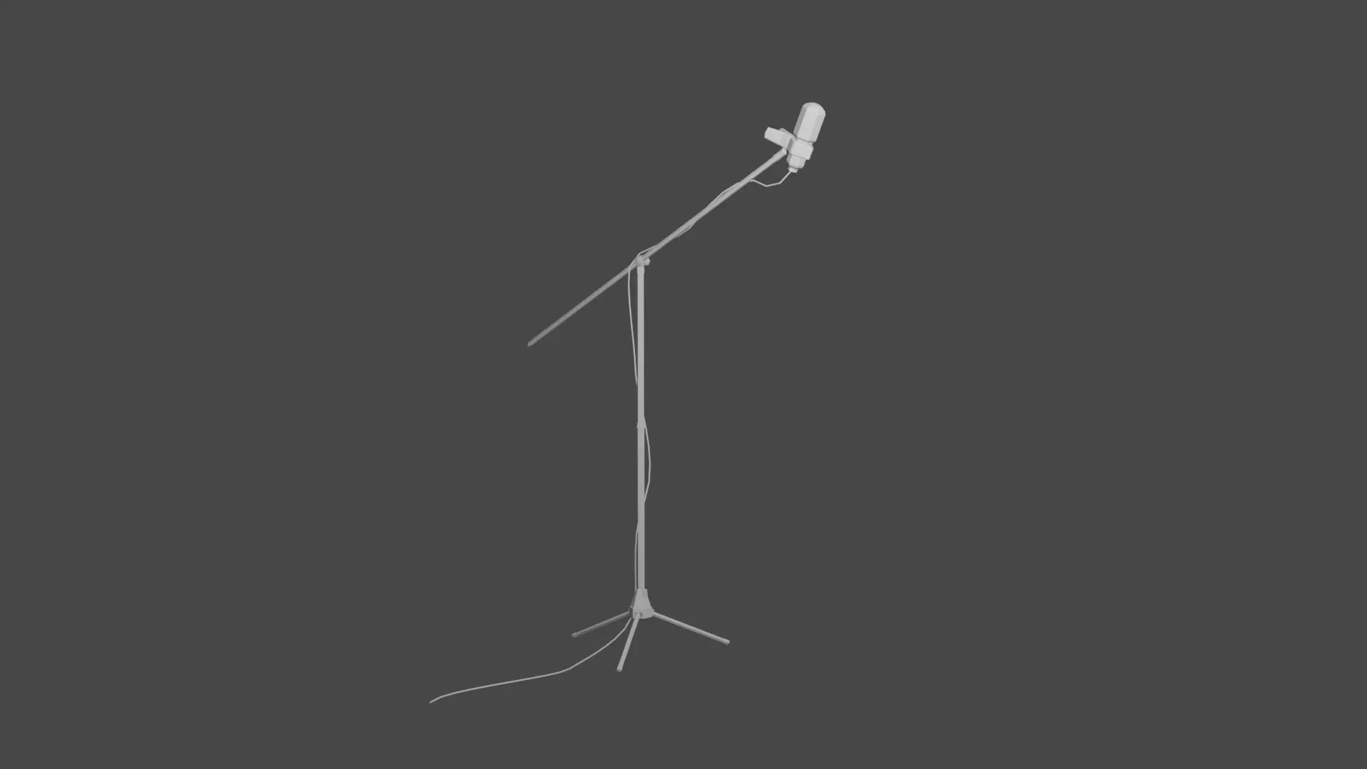 Microphone Stand with Microphone free VR / AR / low-poly 3D model ...