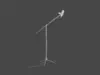 Microphone Stand with Microphone free VR / AR / low-poly 3D model ...