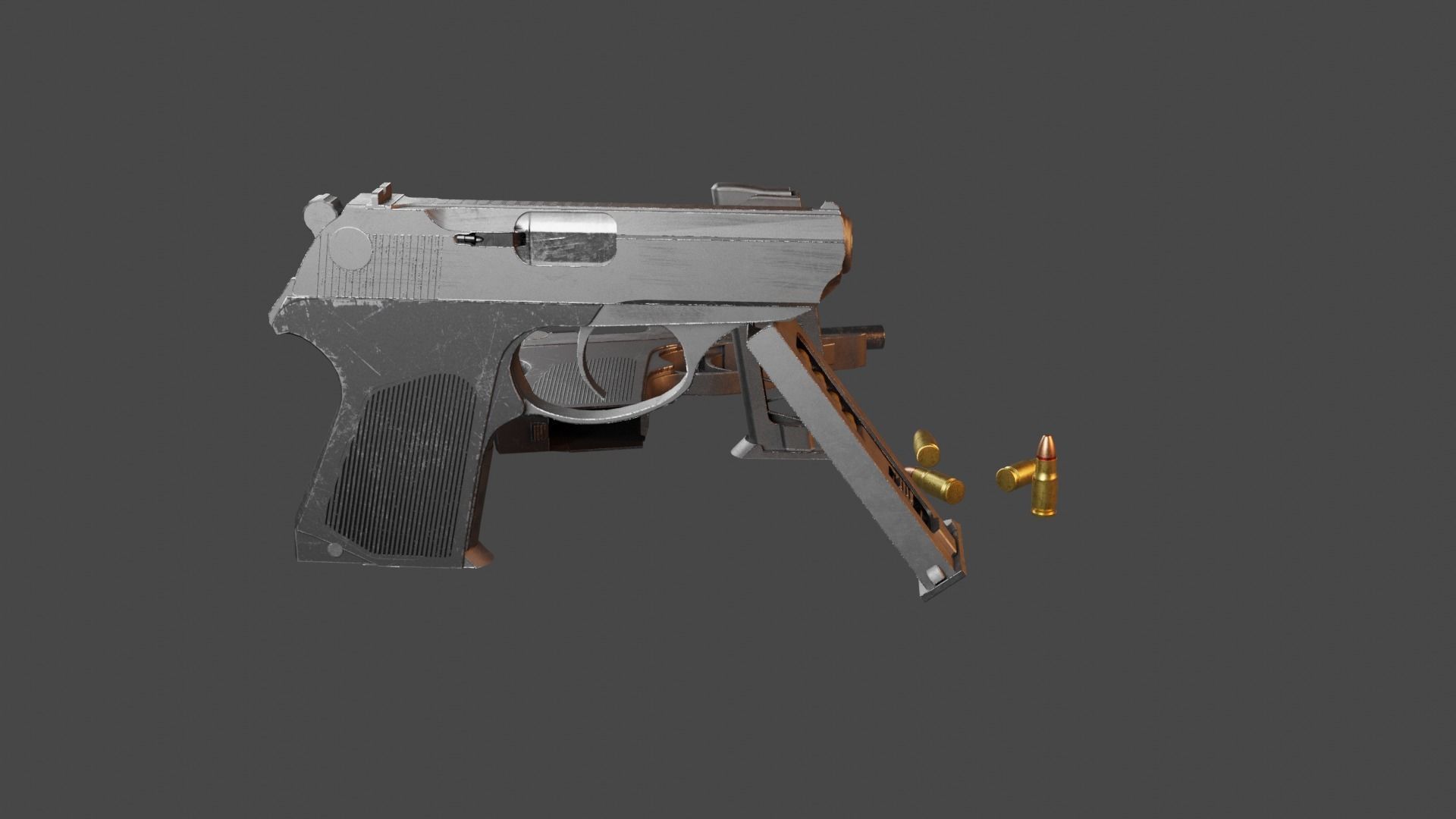 3D model PSM Handgun Low Poly VR / AR / low-poly | CGTrader