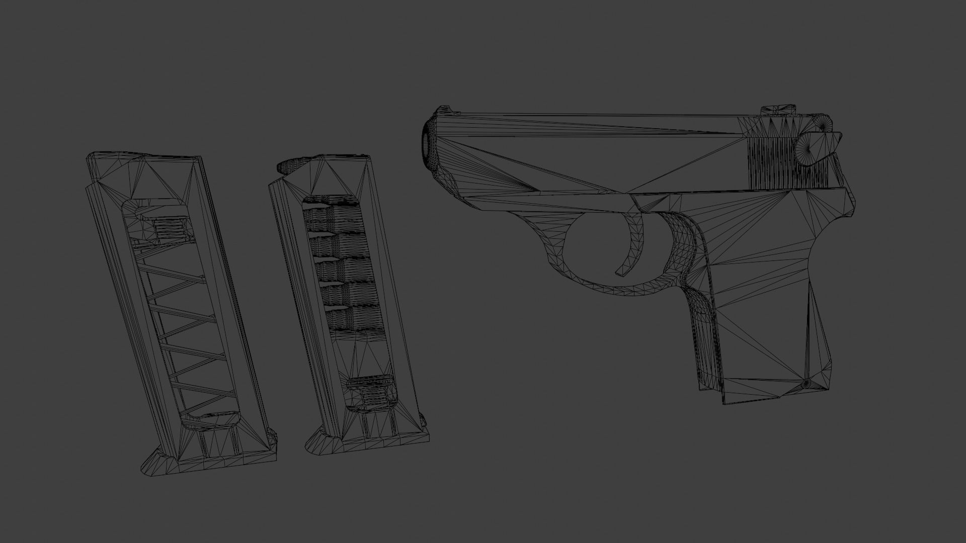3D model PSM Handgun Low Poly VR / AR / low-poly | CGTrader