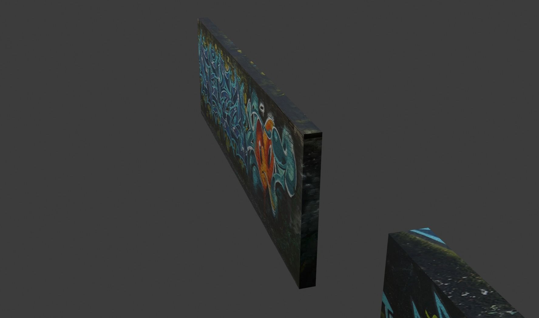 Graffiti Fence free VR / AR / low-poly 3D model | CGTrader