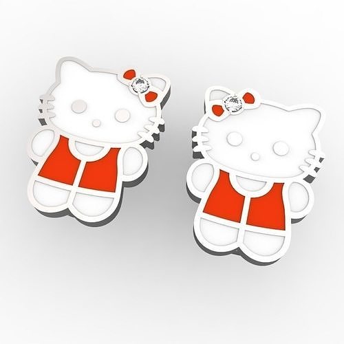hello kitty 3D model 3D printable | CGTrader
