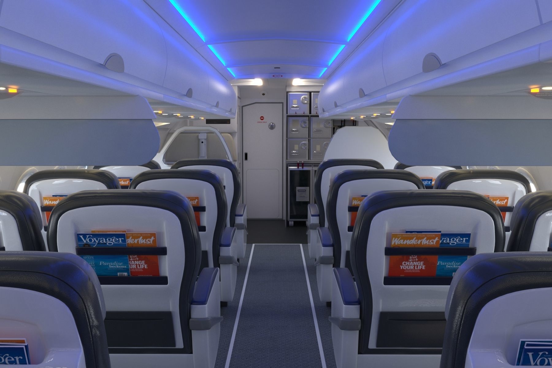 Airbus A 320 First Class 3D model | CGTrader