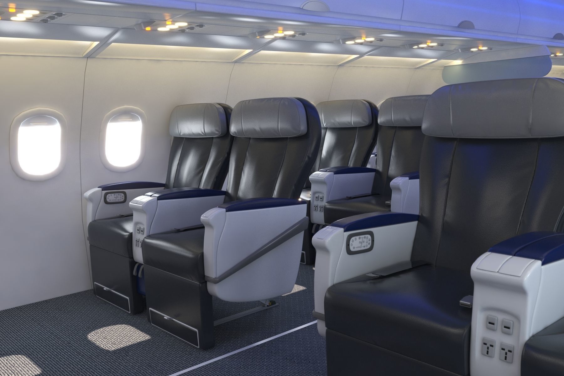 Airbus A 320 First Class 3D model | CGTrader