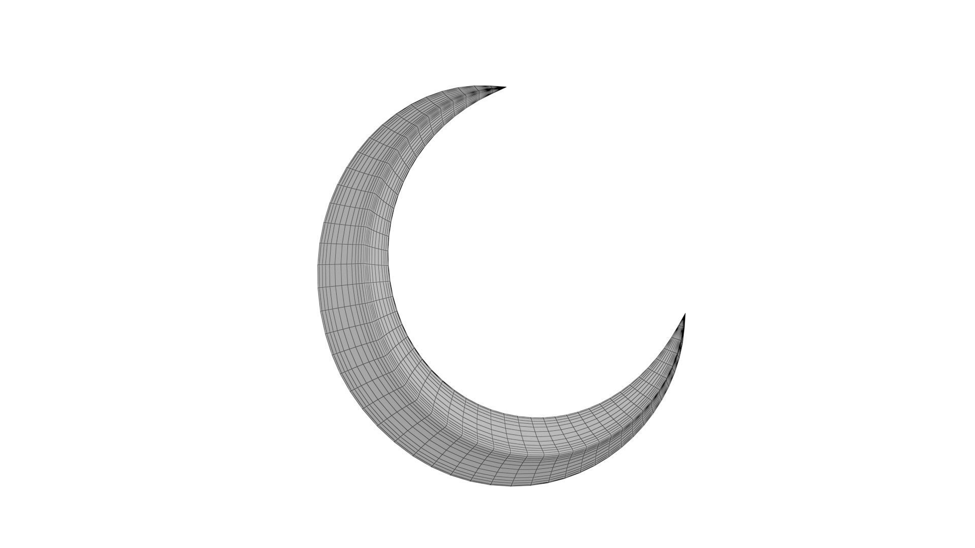 Crescent moon 3D model | CGTrader