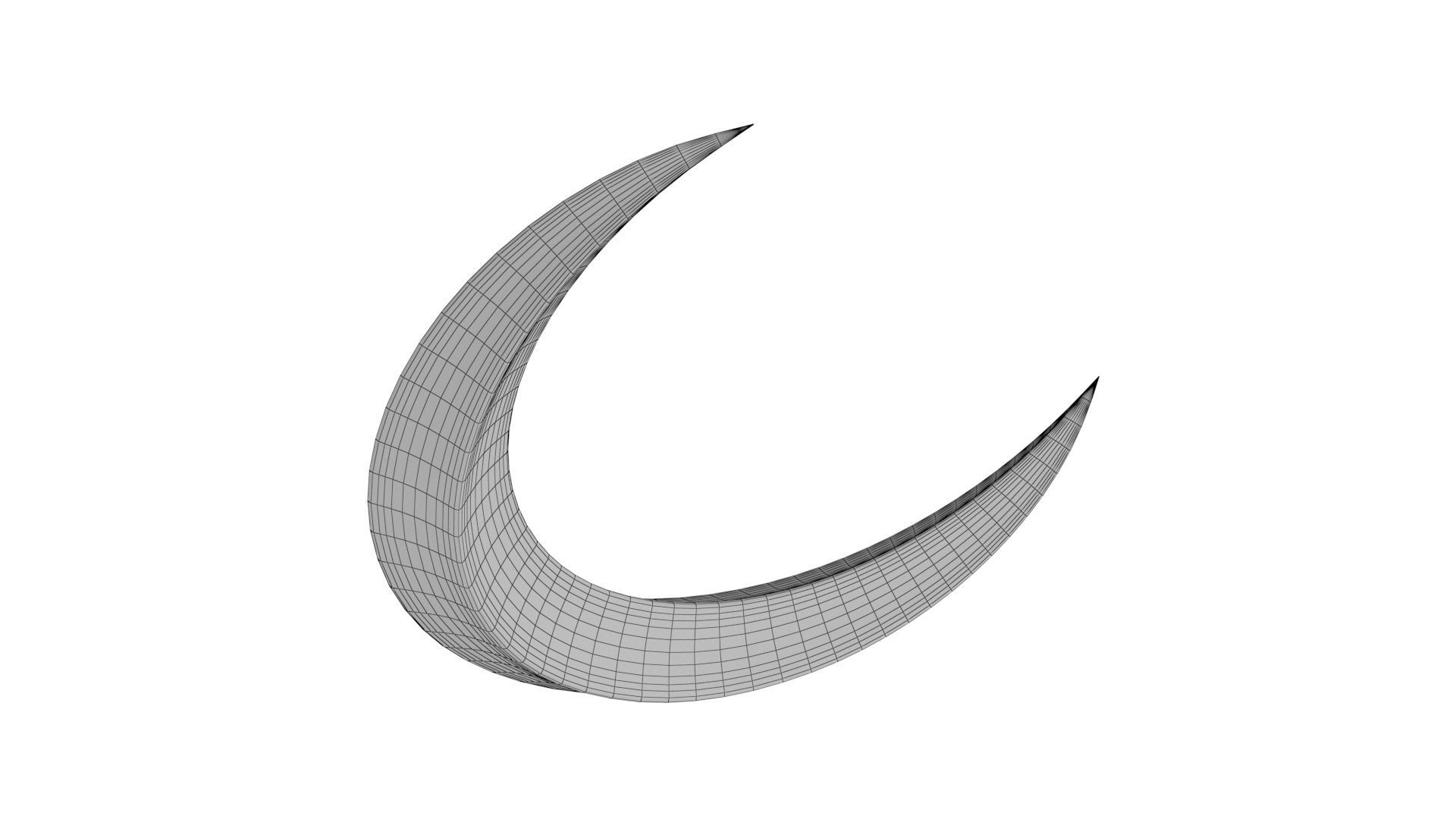 Crescent moon 3D model | CGTrader