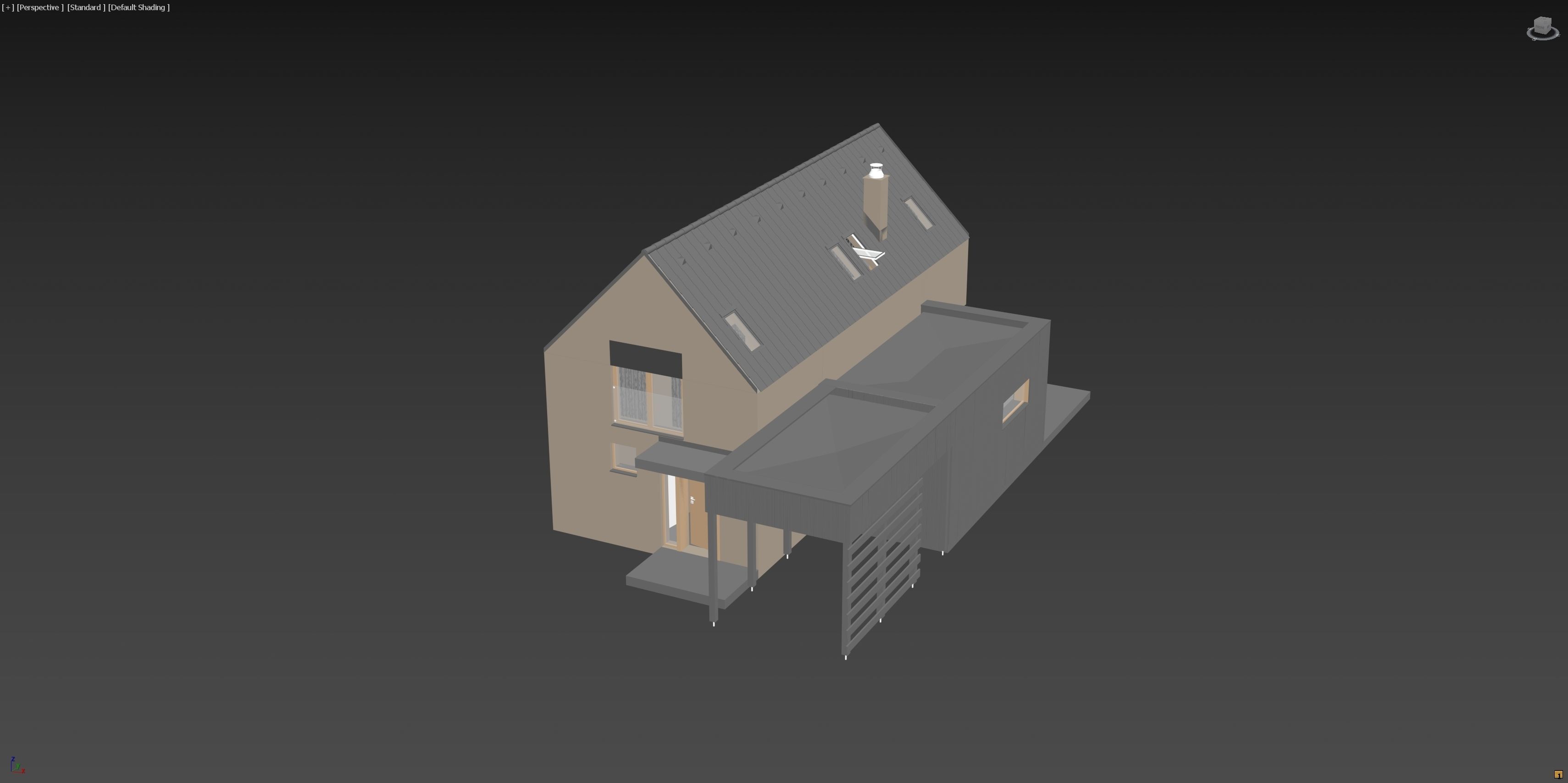 3D model Family House 2 - Created with fully parametric Revit Families ...