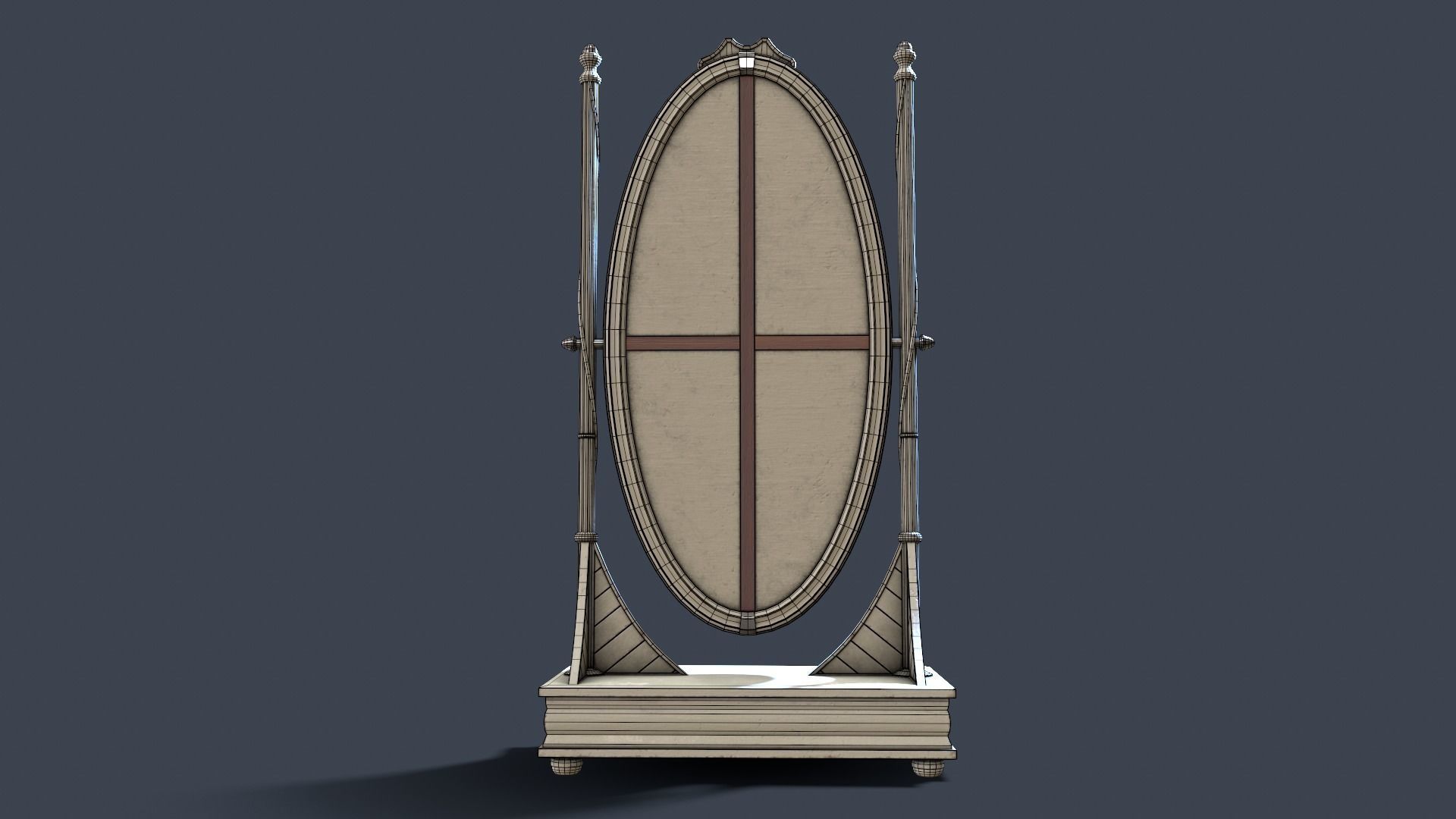 3D model Standing Vanity Mirror VR / AR / low-poly | CGTrader