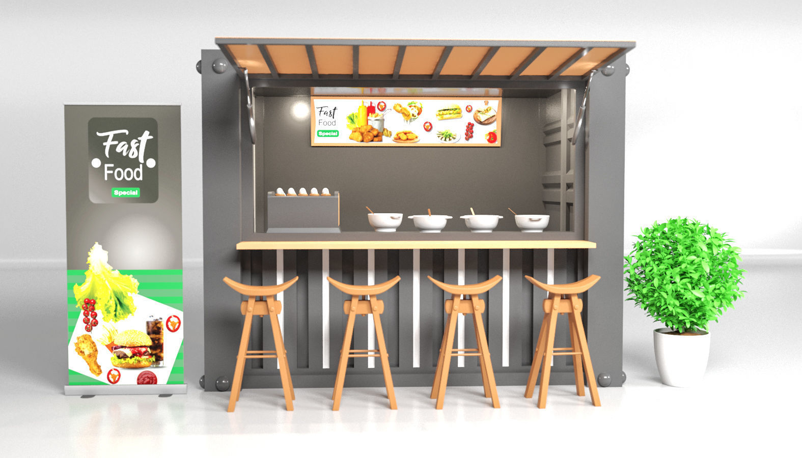 Container 3Dshop 3D model | CGTrader