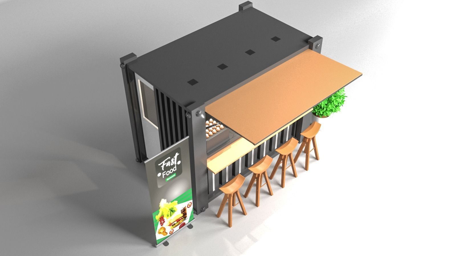 Container 3Dshop 3D model | CGTrader