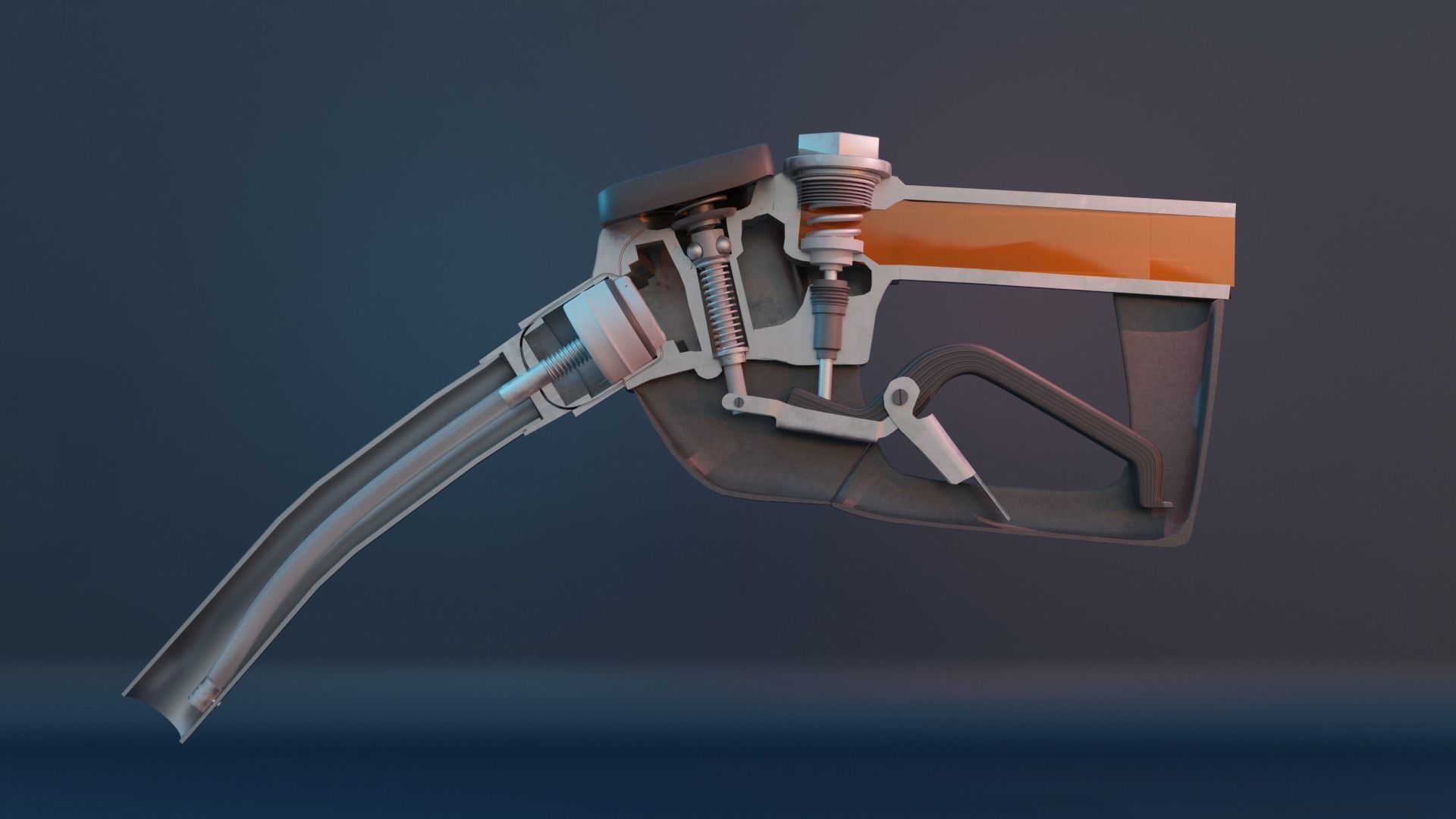 Fuel Nozzle 3d model 3D model rigged | CGTrader