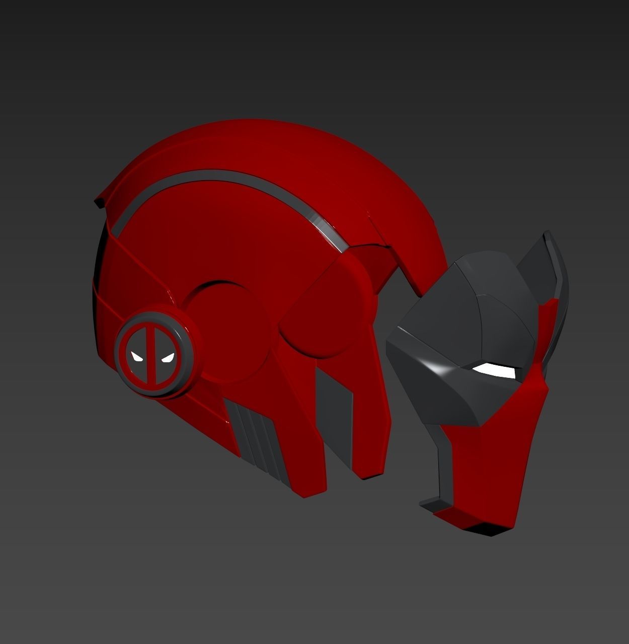 ARMORIZED DEADPOOL IronPool Helmet 3D model 3D printable | CGTrader
