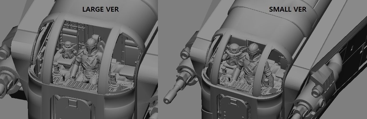 RAZOR CREST WITH COCKPIT MANDALORIAN STARWARS DISNEY 3D model 3D ...