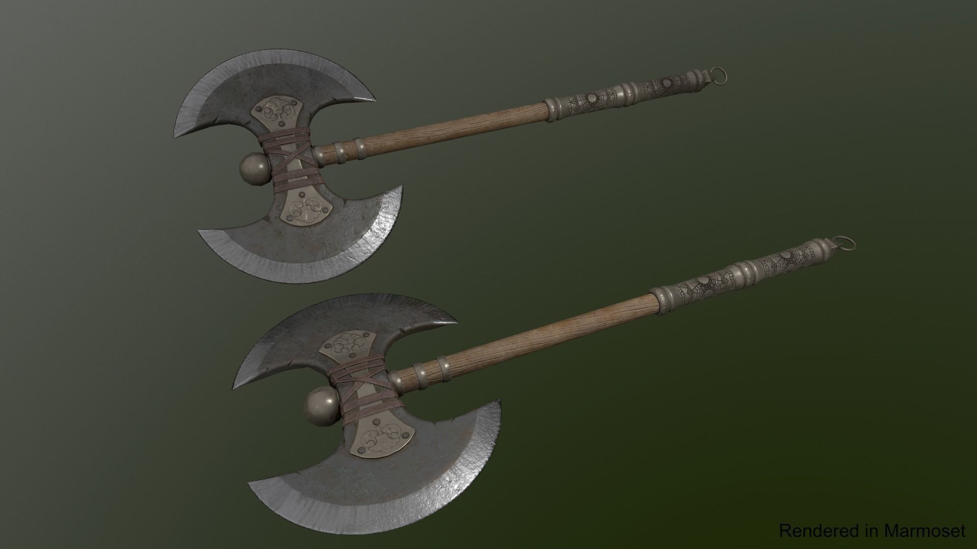Battle Axe 3D model | CGTrader