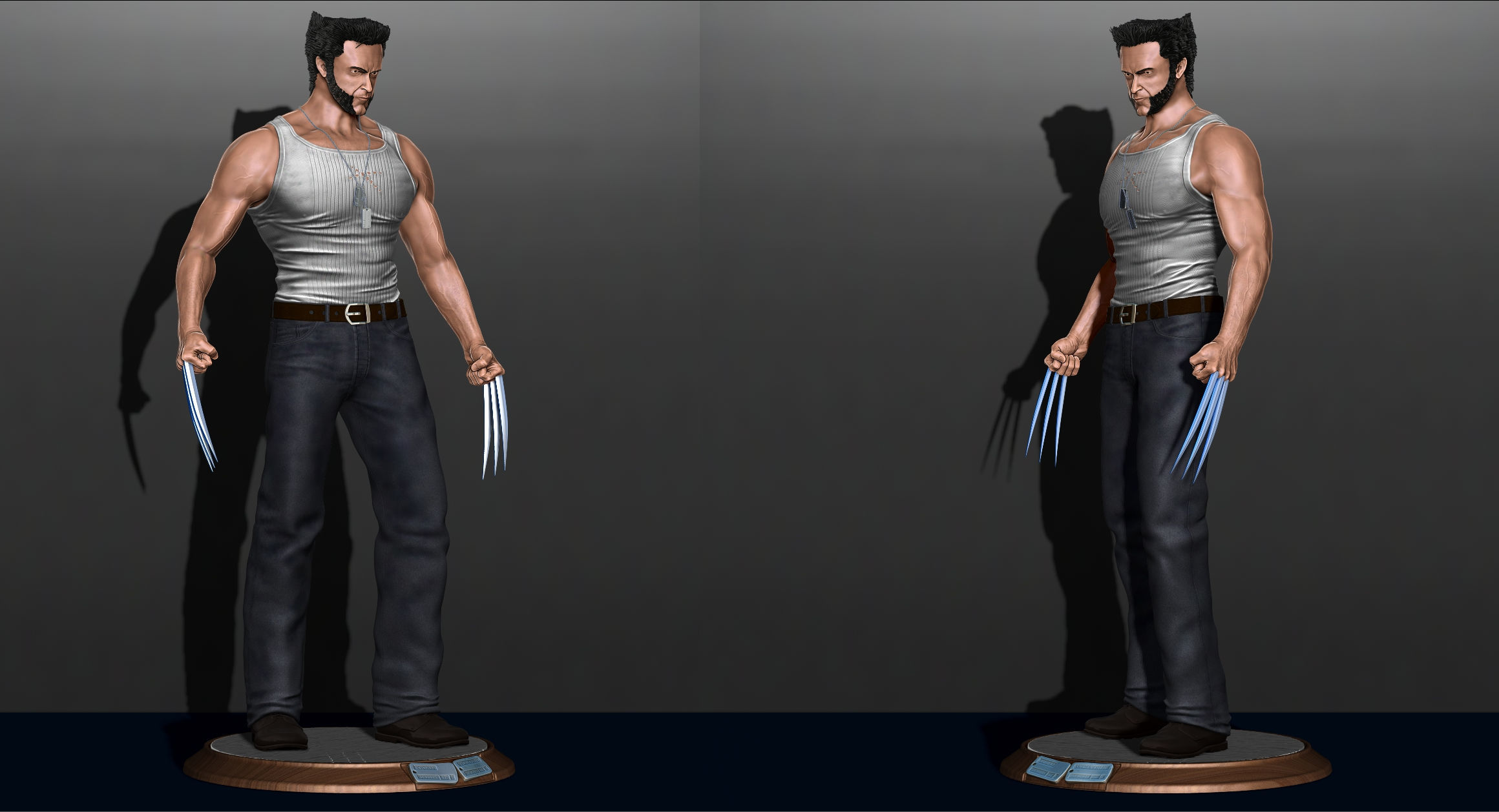 Wolverine Logan By Hugh Jackman File STL for 3D Printing 3D model 3D ...