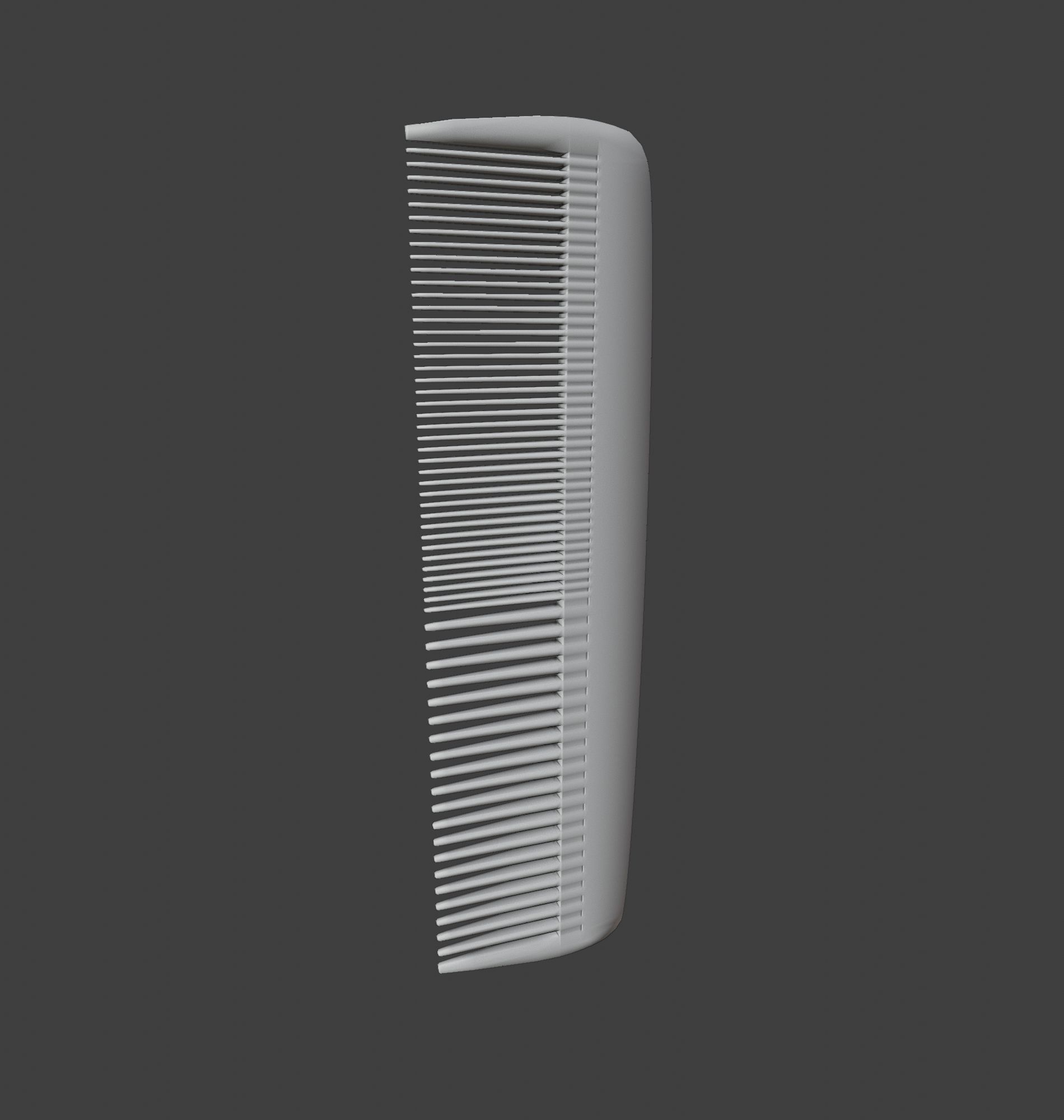 Plastic barber comb 3D model | CGTrader