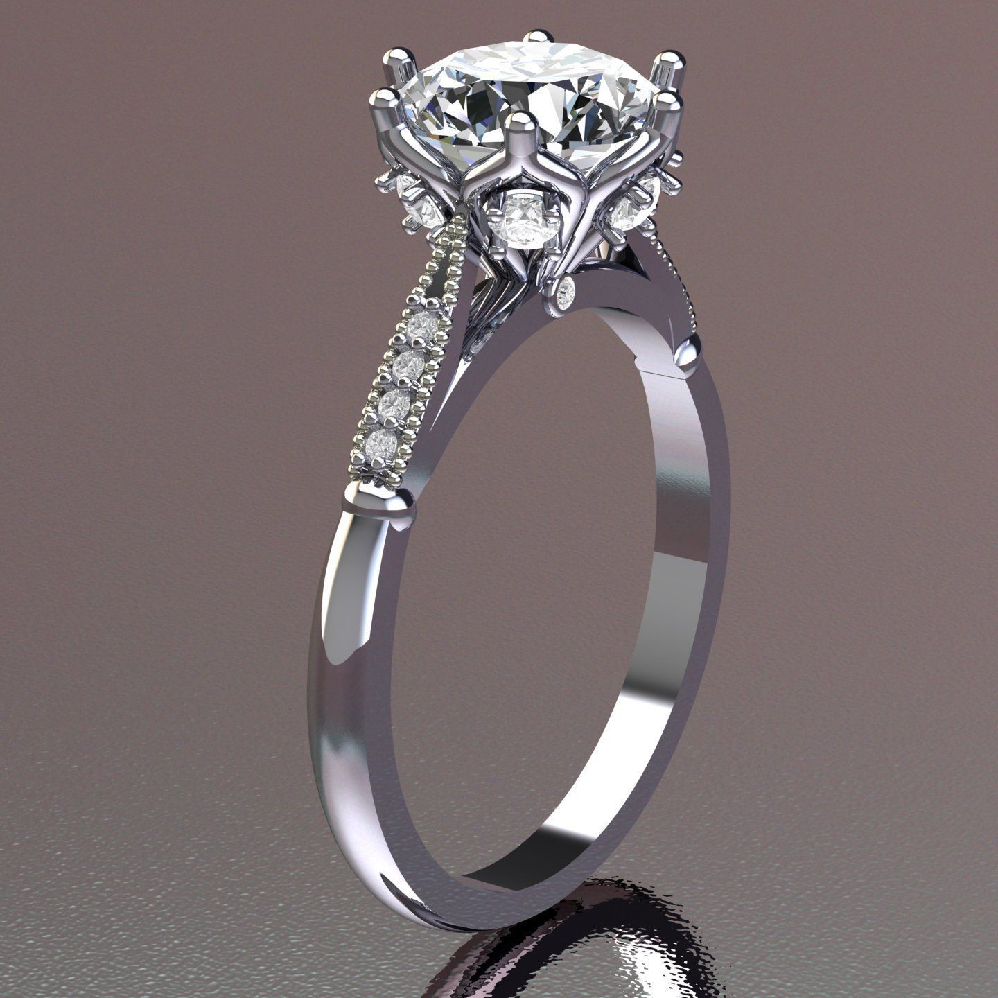 Jewel ring free 3D model 3D printable | CGTrader