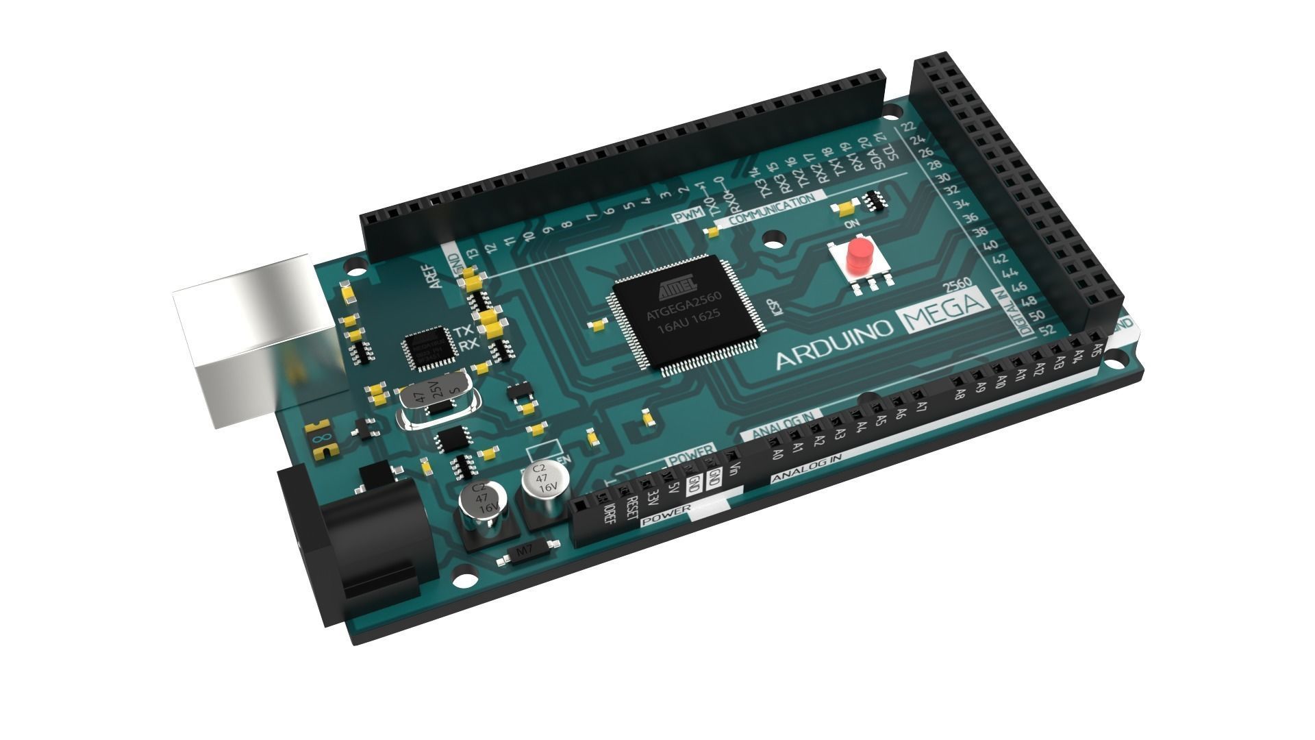 3D model Arduino mega VR / AR / low-poly | CGTrader