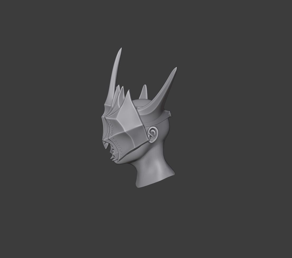 Mouth of Sauron helmet - fully modular version 3D model 3D printable ...