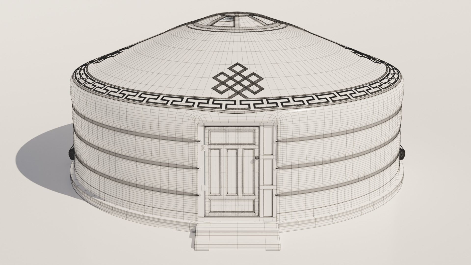 mongol ger 3D model | CGTrader