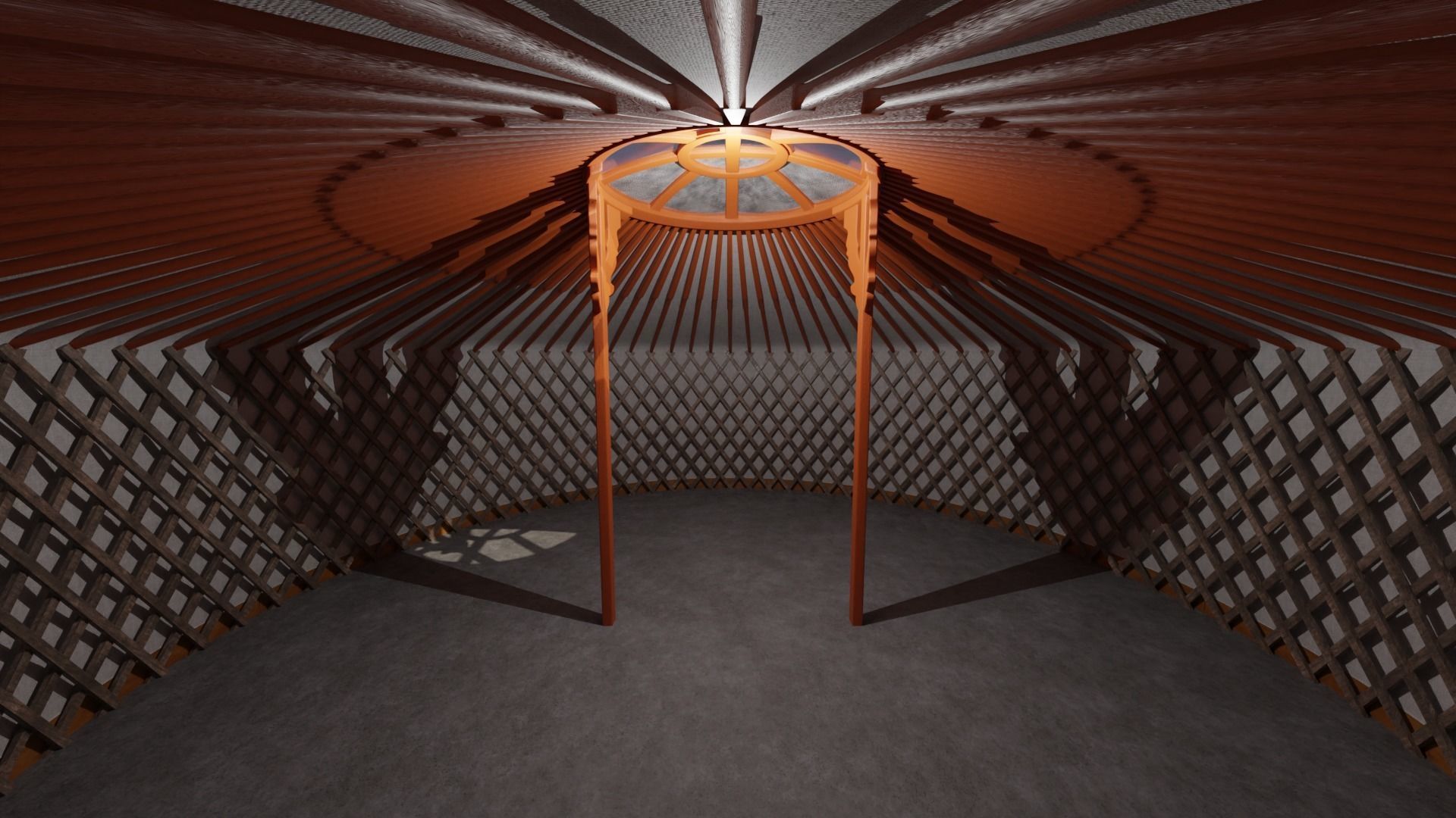 mongol ger 3D model | CGTrader