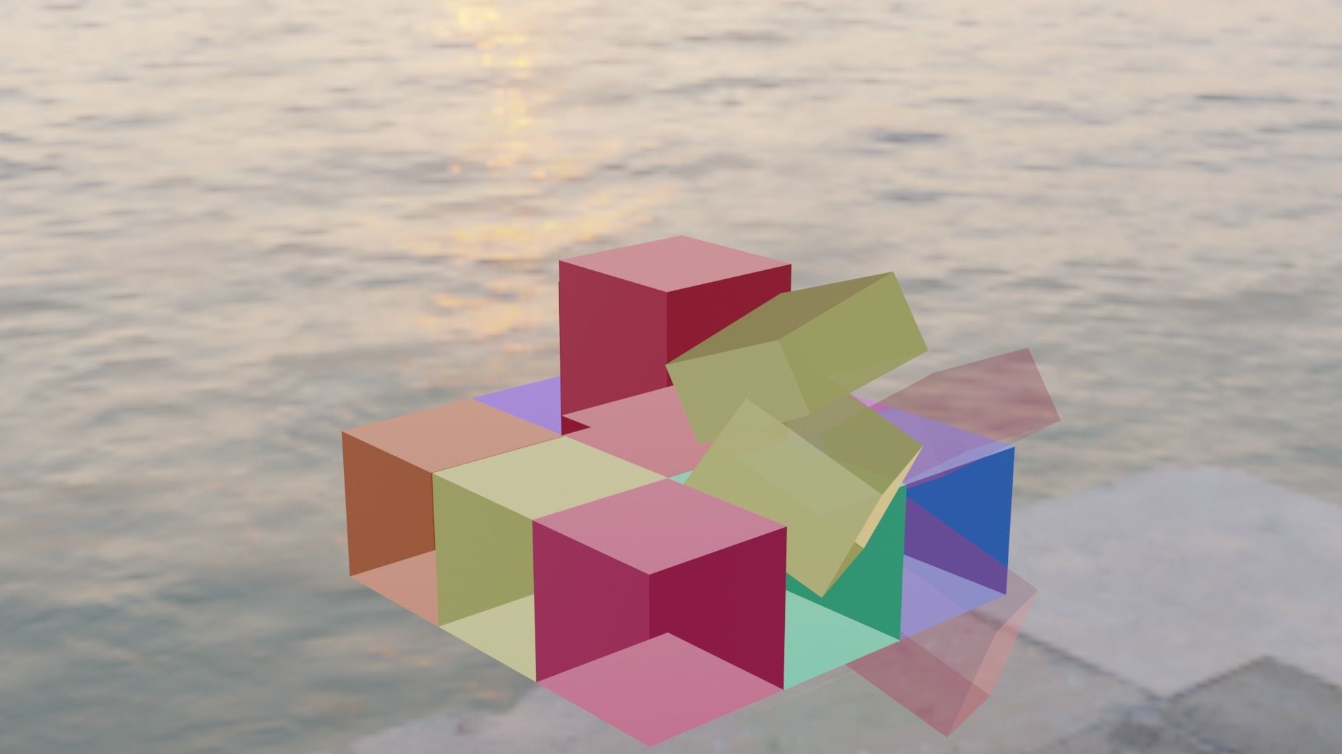 COLOURFUL CUBE 3D model | CGTrader