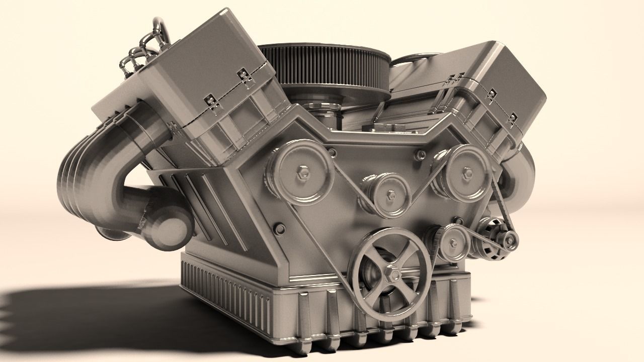 engine for 3DPrint 3D model 3D printable | CGTrader