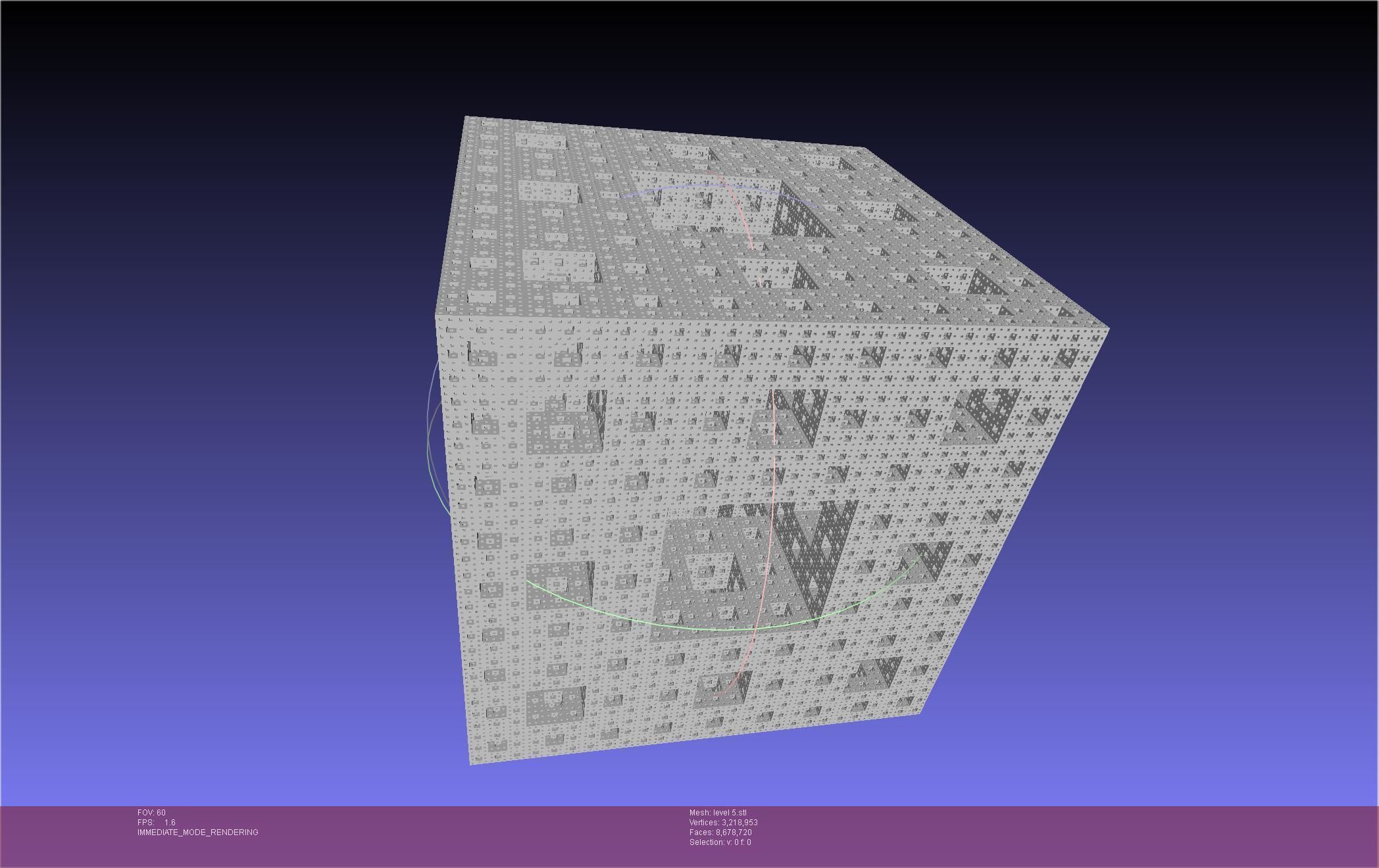 Menger Sponge Level 0 To 5 Printable STL 3D model 3D printable | CGTrader